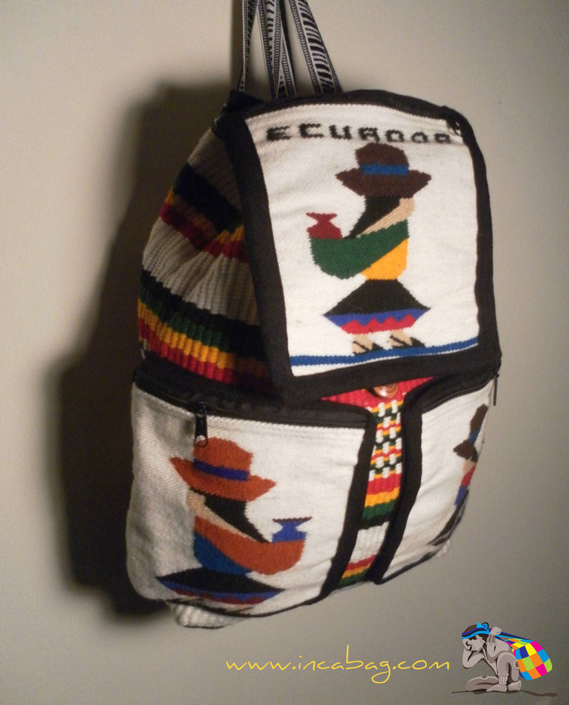 INCA HANDWOVEN PACHAMAMA COTTON WOOL BACKPACK – incabags